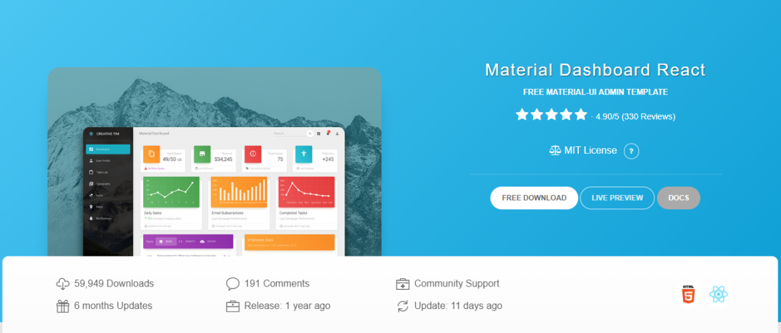 10+ Free React Templates for Your Next Big Design Project-Seeromega