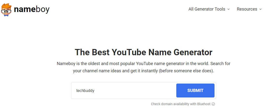 12+ Best YouTube Channel Name Generator Online Tools - Seeromega